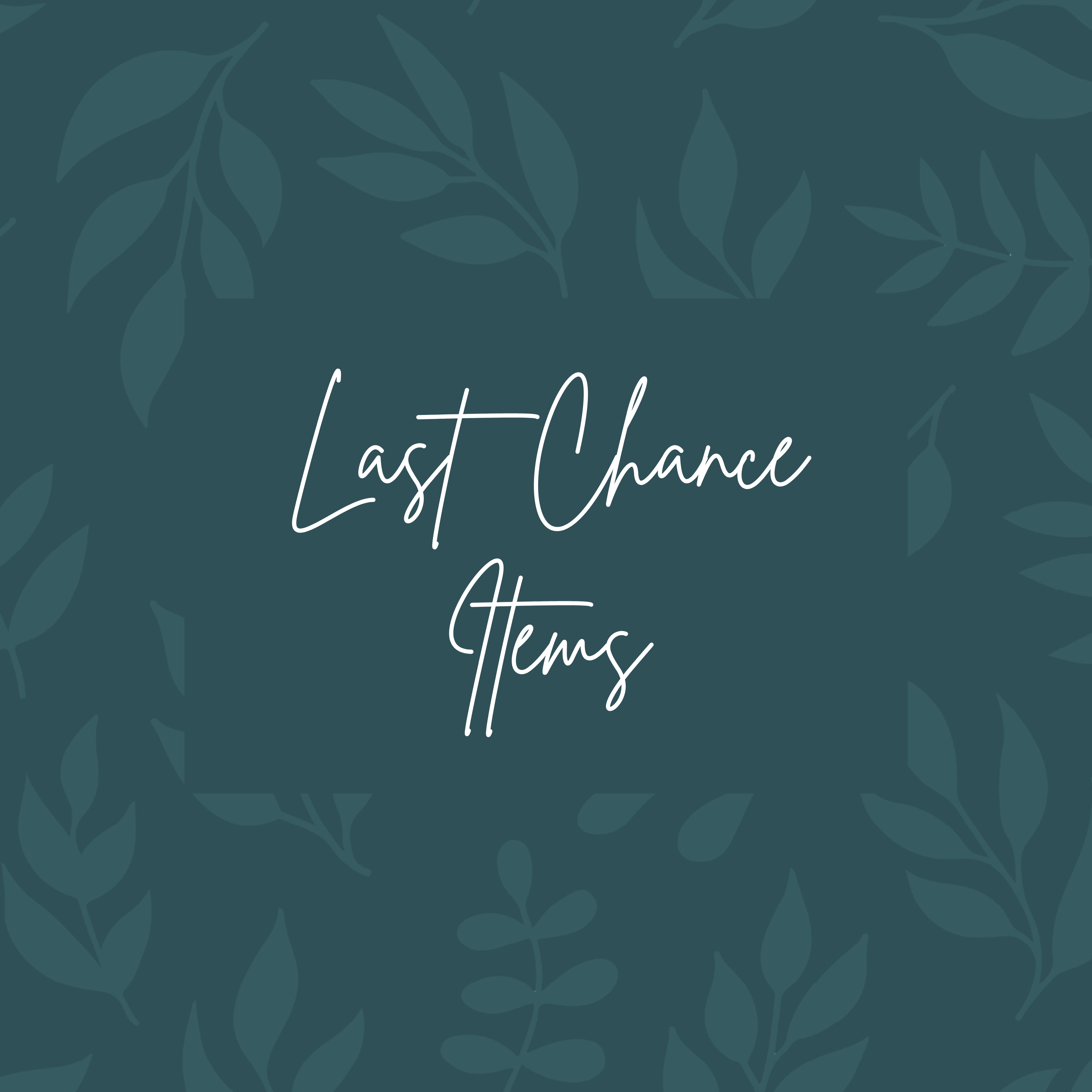 Last Chance – The Inspiration Haven