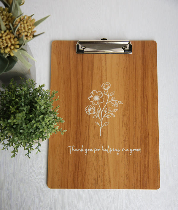 Engraved Teacher's Clipboard – The Inspiration Haven