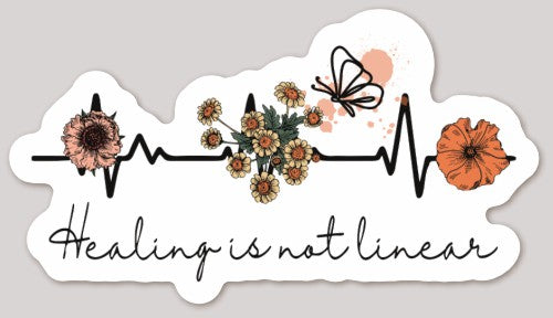 Healing is Not Linear Waterproof Sticker – The Inspiration Haven